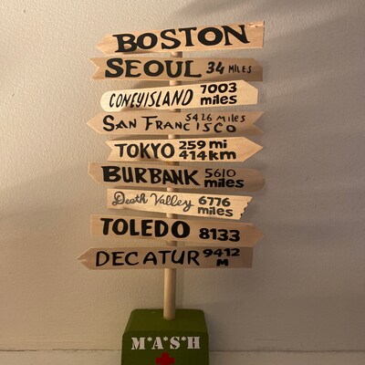 Mash 4077th Miniature Sign Post Mash 4077 - Etsy
