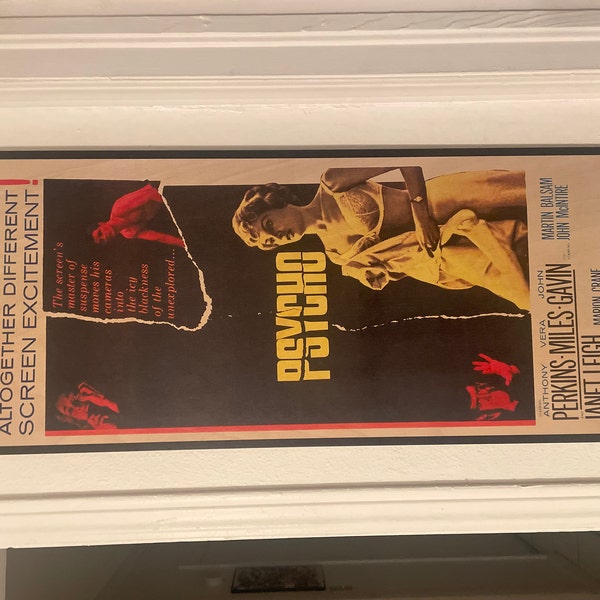 Psycho HIGH QUALITY Classic Movie Wood Poster, Large Wood Wall Art ...