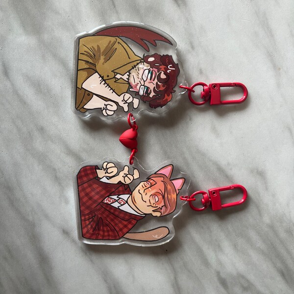 Hannibal Heart Magnet Keychain Sets - Etsy