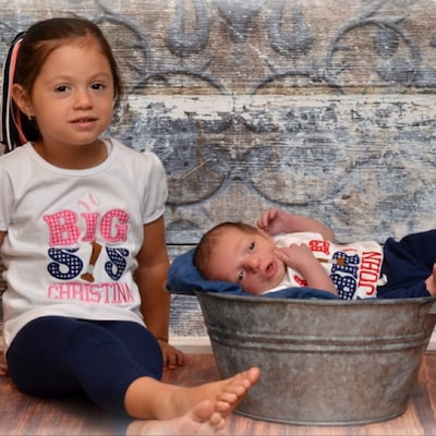 Personalized Sibling Baseball Shirt Sibling Shirts Sister Shirts ...
