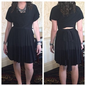 Black SHORT Infinity Dress Convertible Formal Multiway Wrap Dress ...