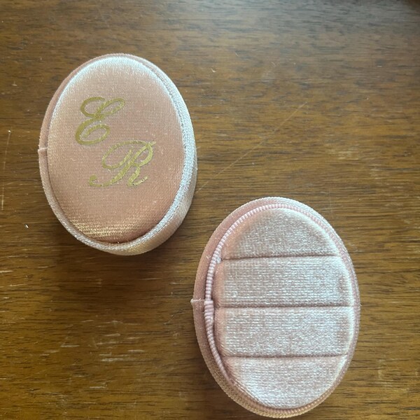 THREE SLOT Ring Box, Three Slot Velvet Ring Box, Three Slot Wedding ...