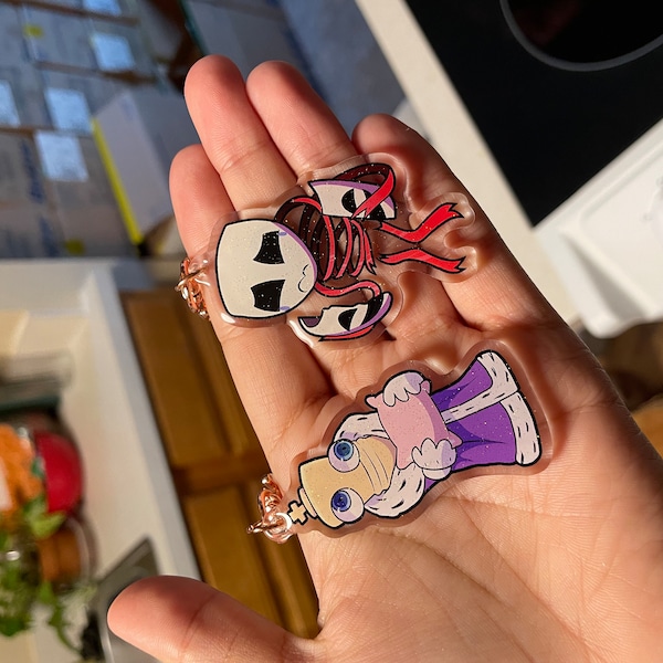 Double Sided Acrylic Keychains | the Amazing Digital Circus | Pomni ...