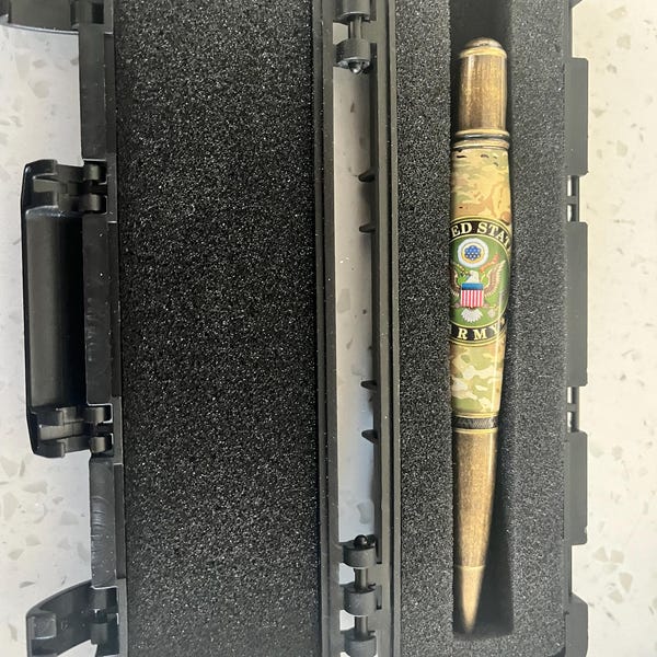 United States Army Bolt Action Pen (USA) - Army Retirement Gift - Army ...