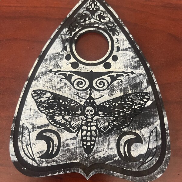 Deadhead Moth Planchette Dark Black Wood - Etsy