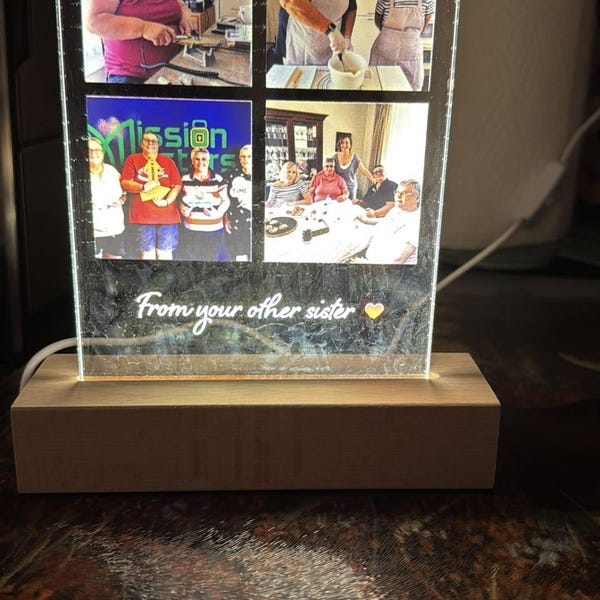 Peronalized Photo Night Light,photo Collage LED Light,custom Photo Lamp ...