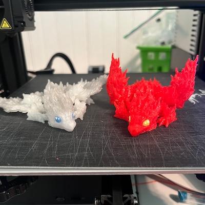 Baby Phoenix Dragon STL Print Files, Articulating Flexi Wiggle Pet ...