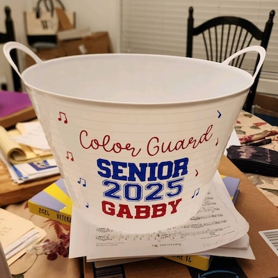 Personalized Cheer Team Buckets, Cheer Team Gift, Cheerleading Senior ...