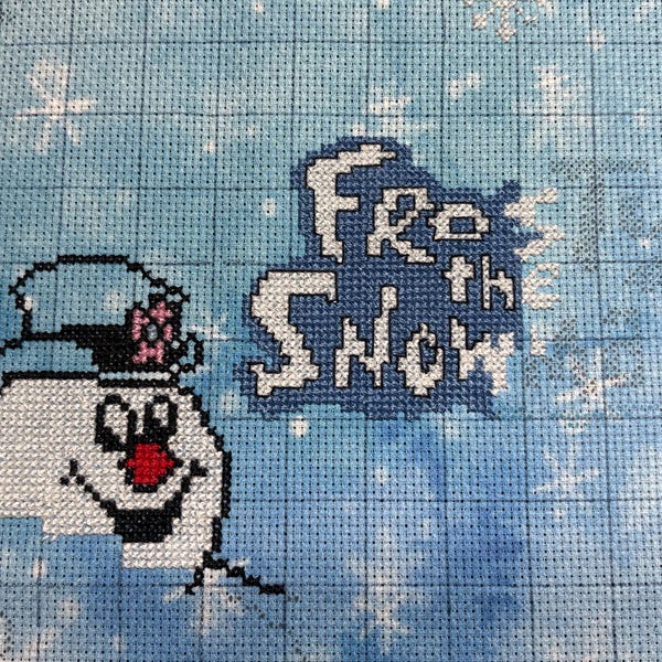 Snoopy Cross Stitch Happy Dance Iconic Peanuts Design Perfect Gift for ...