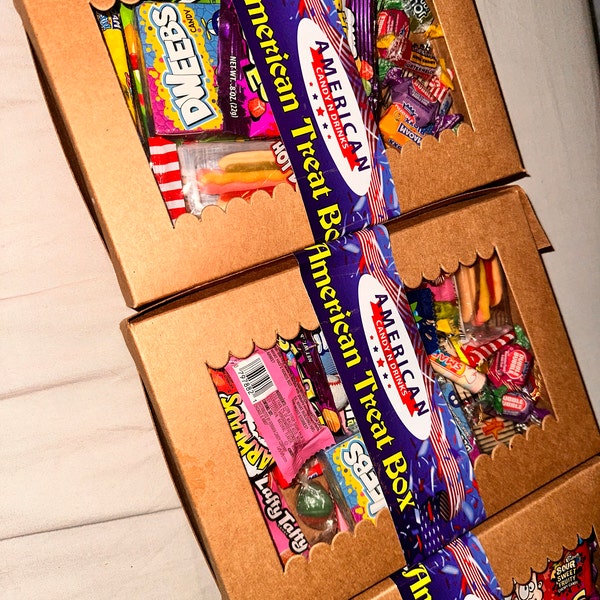 American Snack Box With American Chocolates, Crisp, and Sweets - Etsy UK