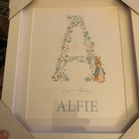 Peter Rabbit Fingerprint Tree Print Beatrix Potter Print Peter Rabbit ...