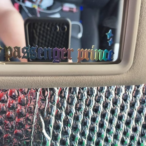 Passenger Prince Vinyl Decal | Car Window Rearview Mirror Bumper ...