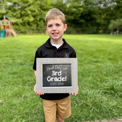 First Day of School Sign 8th Grade Chalkboard First Day - Etsy