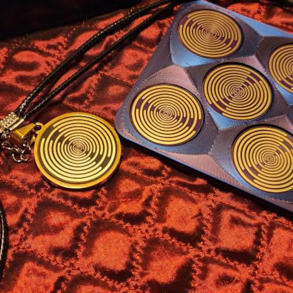 Lakhovsky MWO Radionics Pendant, Orgonite Wave Transmitter Orgone Necklace, EMF Wave Protection ...