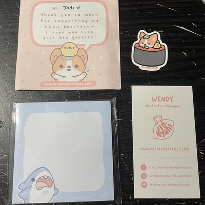 Cute Shark Memo Pad, Baby Shark Notepad - Etsy