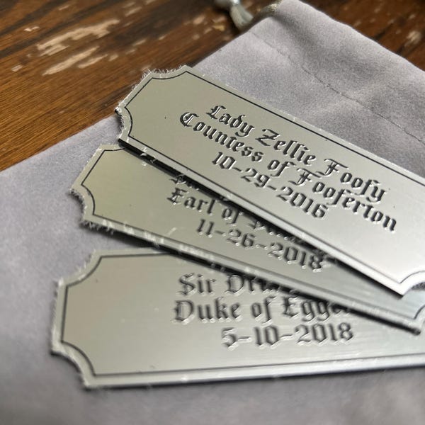 Personalized Brass Plate Custom Name Plate Engraved Brass Plate Gold ...