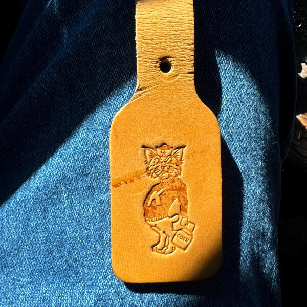 Blank Leather Key Fob With Divot Tool, Leather Keyring for Laser ...