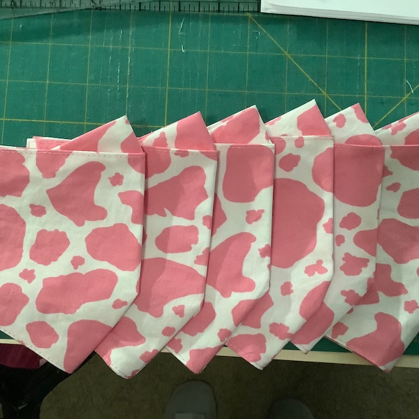 Cow Print Fabric - Pink Cow Blobs by Amy G - Pink White Kids Farm ...