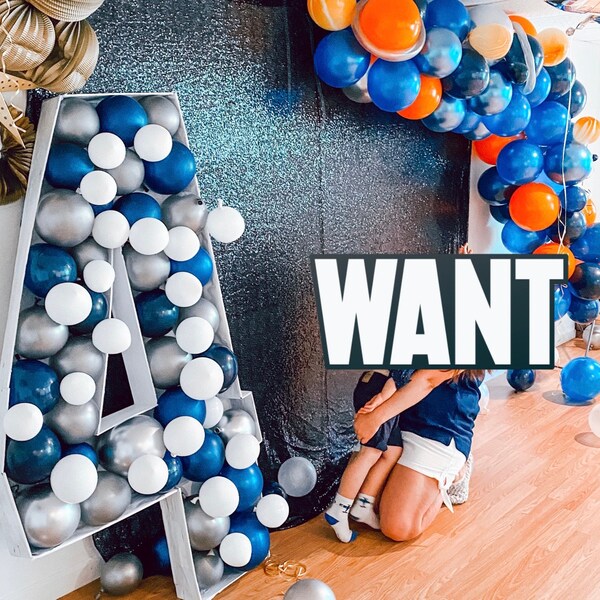 Number 4 All Sizes (from 1ft to 5ft)/mosaic Numbers From Balloons/pdf ...