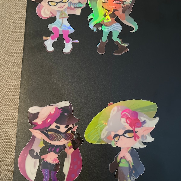 Splatoon Idols Holographic Vinyl Sticker - Etsy