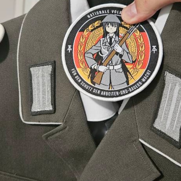 East German, National People's Army Waifu, Military Anime Morale Patch ...