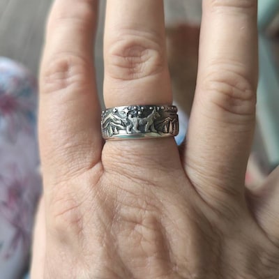 René Magritte René Magritte Ring Ring Lovers Ring With a - Etsy