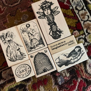 Grungy Letters Reverse Alphabet Unmounted Stamp / Invoke Arts | Etsy