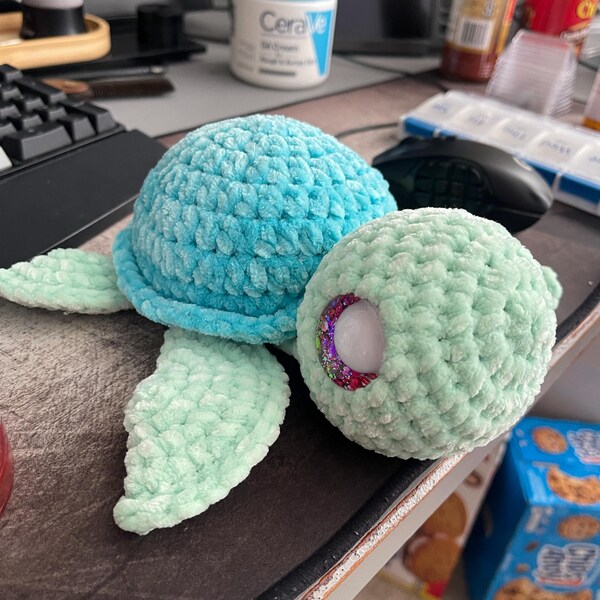 Turtle Crochet Pattern Turtle Plushie Pattern No Sew Crochet Turtle ...