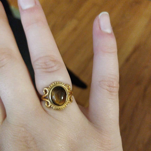 Lion Gold Ring, Lion Head Ring, Zodiac Ring, Solid Yellow Brass Ring ...