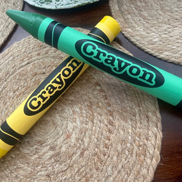 15" Large Crayon Prop, Party Decor, Jumbo Pretend Crayon, Giant ...