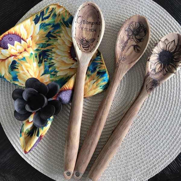 Kitchen Wizard Wooden Spoon Harry Potter Inspired Kitchen Decor Gift ...