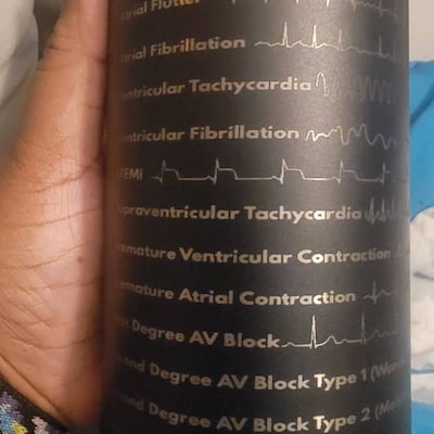 Personalized Cardiology Cardiac EKG ACLS 20oz Skinny Tumbler Fun Gift ...