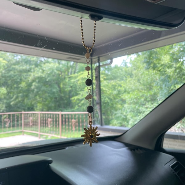 Mystic Pearl Car Charm Car Accessory Rearview Mirror Decor Cute Boho ...