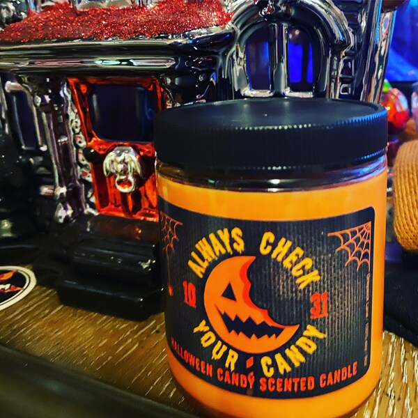 Trick ‘r Treat Sam Halloween Candy Scented Soy Candle - Etsy