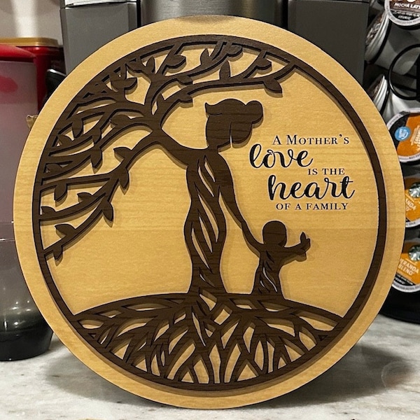 Mother Tree SVG Bundle. Laser Cut File for Glowforge Cricut, Mother's ...
