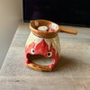 Pre-order Cute Handmade Fire Demon Ceramic Yarn Bowl,pottery Knitting ...
