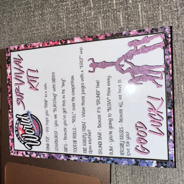 Regional Summit Cheer Candy Bag Cards - Etsy