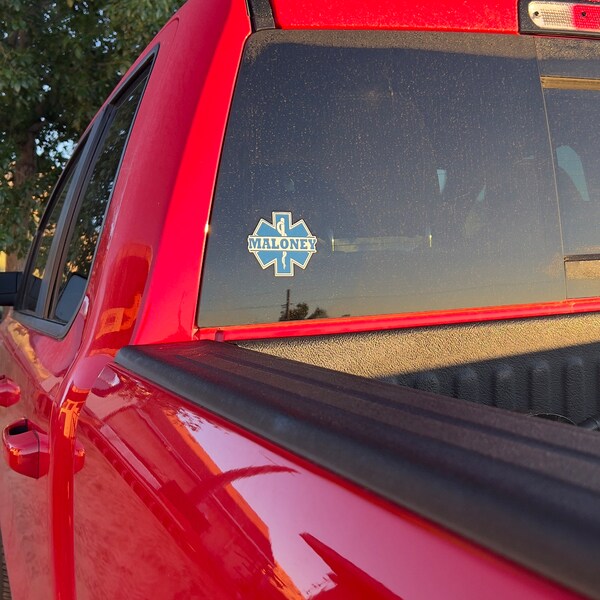 EMT Paramedic Decal EMS Sticker Star of Life Emergency First Responders ...