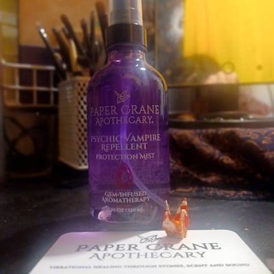 PSYCHIC VAMPIRE REPELLENT Protection Mist Gem-infused Aromatherapy ...