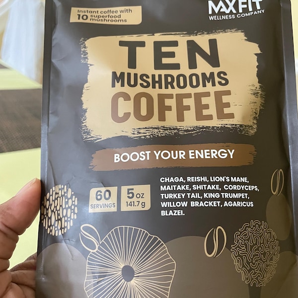 Mushrooms Instant Coffee Organic 60 Servings / Immune Boosting Coffee ...