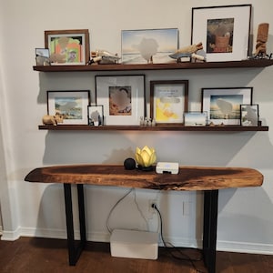 Extra-deep White Oak Solid Hardwood Picture Ledge, Floating Shelf ...