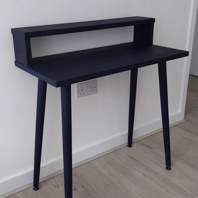 Computer Desk With Monitor Stand Rustic Reclaimed Handmade Simple ...