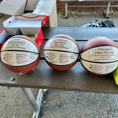 Personalized Basketball, Ring Bearer Gift, Engraved Basketball, Full ...