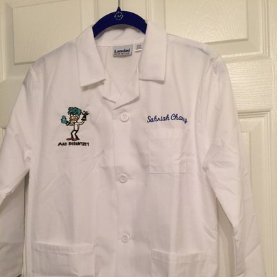Kids Mad Scientist, Personalized Lab Coat, Halloween Costume, Crazy ...
