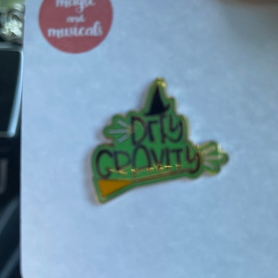 Wicked the Musical Elphaba Inspired Hard Enamel Pin defy Gravity 1inch ...