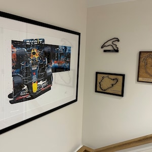 MONZA Italy Fan Art Framed 3d Art With Corner & Straight Names A4 - Etsy