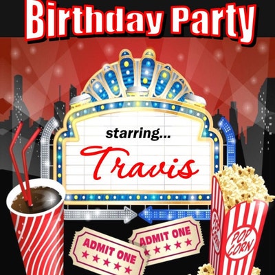 Elvis Inspired Party Invitation, Printable, Birthday Party, Music Theme ...