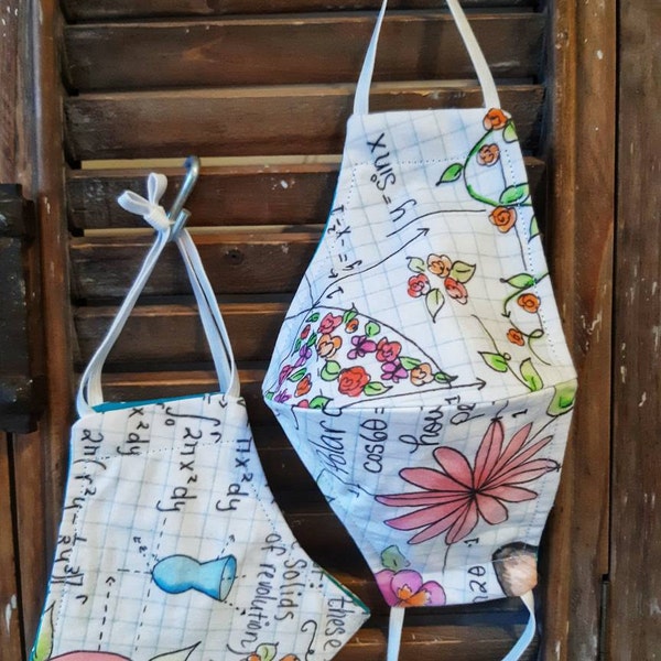 Gardening & Math Fabric - Calculated Flowers Medium by Blairfully Made ...