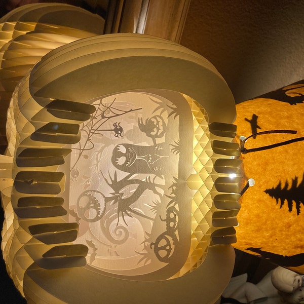 Set 2 Pumpkin Pop up SVG Template for Cricut Projects, DIY Nightmare ...