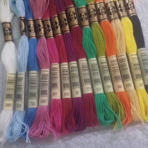 8x Pink DMC Flosses, Dmc Threads, DMC Kit, Dmc Set of Colors, Dmc ...